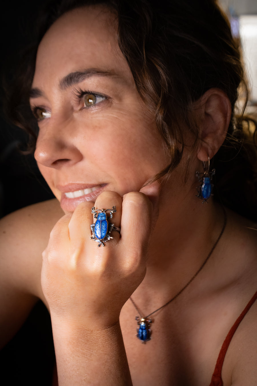 Milkweed Beetle Cloisonné Ring – Darci Shea Studios